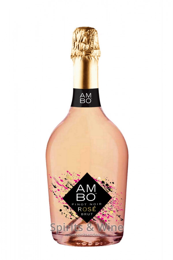 Ambo Secco Pinot Noir Rose Brut Vino Spumante - Dzirkstošais vīns